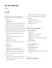Comprehensive Analysis Of CSE 140 Final Exam Performance Course Hero