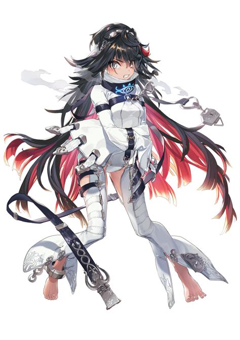Safebooru 1girl Absurdres Bangs Barefoot Black Eyes Black Hair