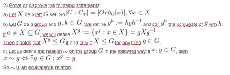 2 Prove Or Disprove The Following Statements A Let