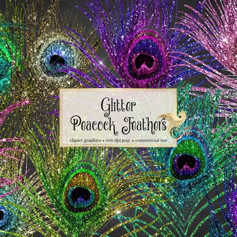Glitter Peacock Etsy