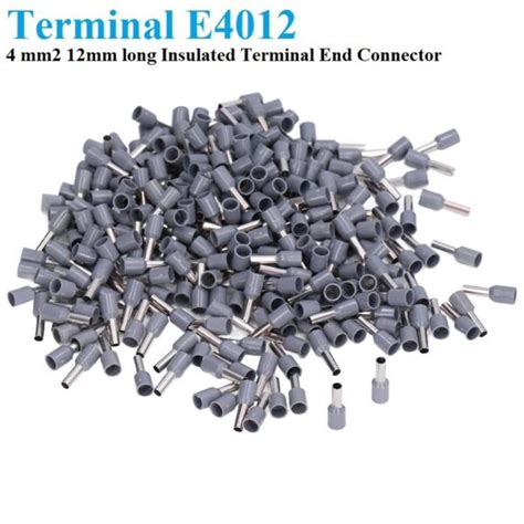 E4012 Insulated Wire Terminal Block Cord End Wire Connector Electrical Crimp Terminator E4012