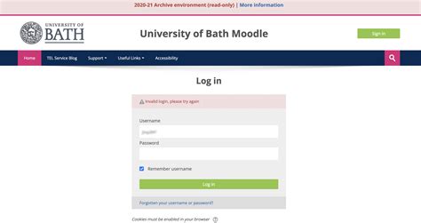 Moodle Archive University Of Bath