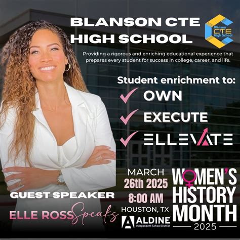 Elle 🔥 Blanson Cte High School—its Time To Own Execute And Ellevate 🚀 On March 26th 2025 In