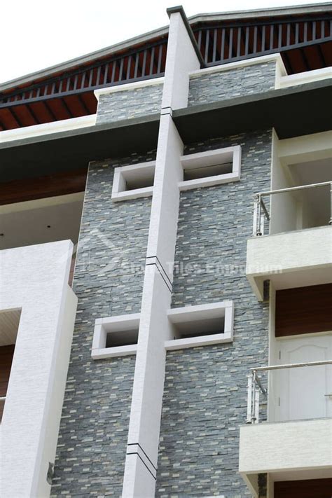 Green Panel Elevation Cladding Stone Tiles Emporium