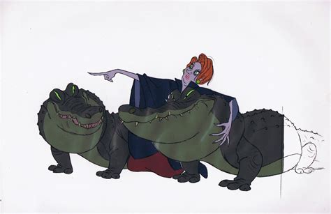 Milt Kahl Nero And Brutus The Rescuers Крокодилы Анимация Дизайн