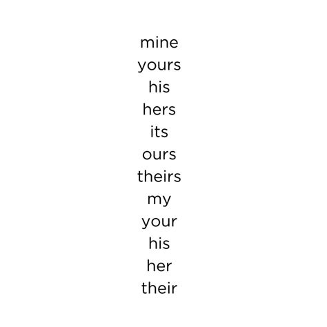Pronouns Possessive Learn How To Sign