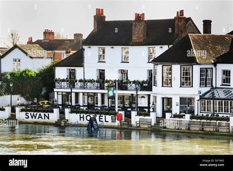 River Thames Flooding At Staines Upon Thames Spelthorne Surrey