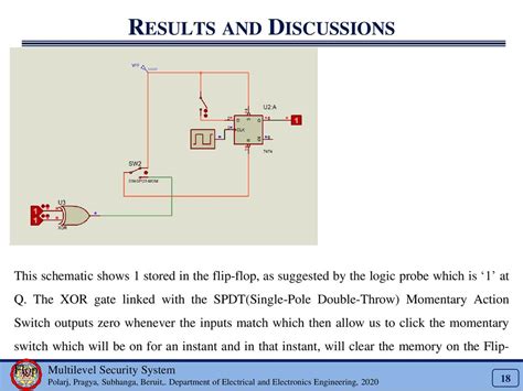 Password Security System Using Logic Gates Circuit Diagram