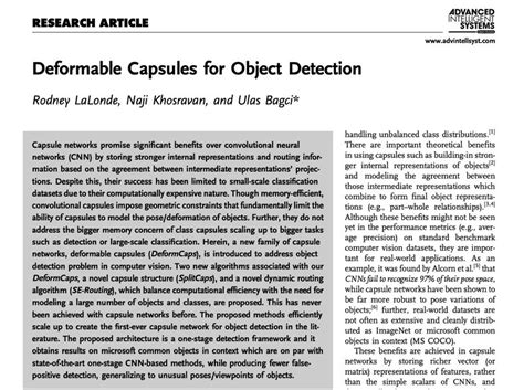 Ulaş Bağcı On Linkedin Computervision Deeplearning Capsulenetworks