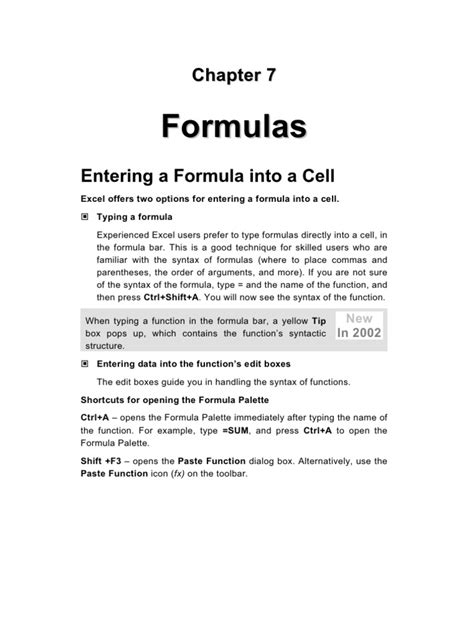Xl Formula Formula Microsoft Excel