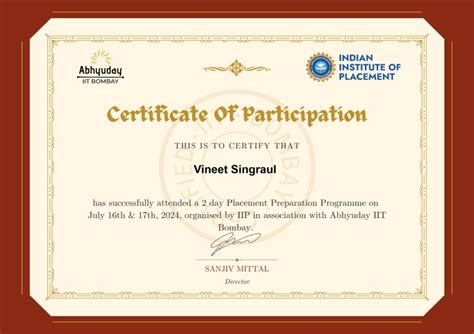 Vineet Singraul On Linkedin Placementpreparation Iitbombay