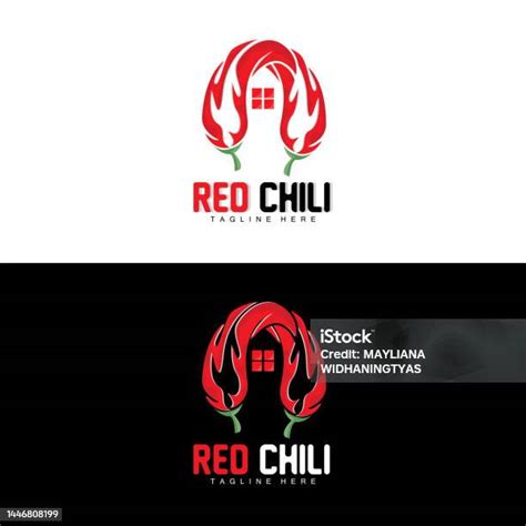 레드 칠리 로고 핫 칠리 페퍼스 벡터 칠리 가든 하우스 일러스트 레이 션 회사 제품 브랜드 일러스트 레이 션 건강한 생활방식에 대한 스톡 벡터 아트 및 기타 이미지 Istock
