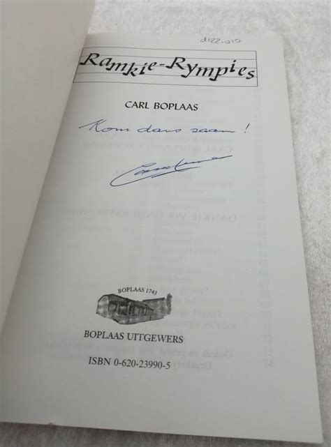 Ramkie Rympies Carl Boplaas Esthersboekenplank