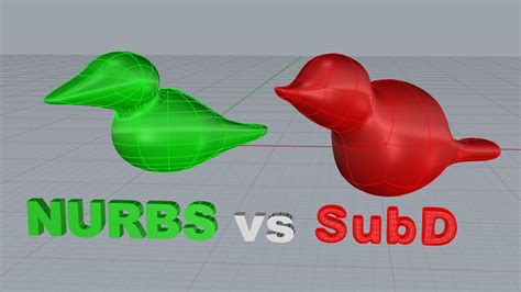 NURBS Vs SubD Surfaces In Rhino 7 200 YouTube