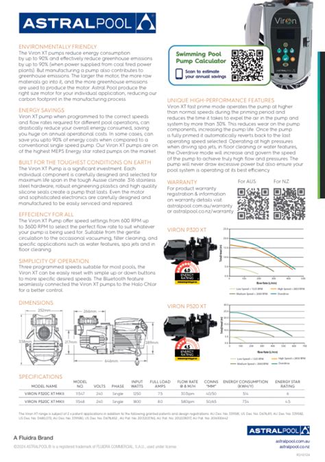 Viron Xt P320c Pump Affordable Pool Equipment