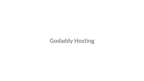 Godaddy Hosting Best Wordpress Hosting Cheap Hosting Youtube