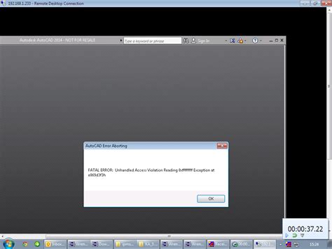 Access Violation Reading 0xfffffff Exception At E869d3f3h Autodesk