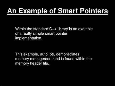 PPT Smart Pointers PowerPoint Presentation Free Download ID