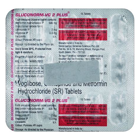 Gluconorm Vg 2 Plus Tablet Uses Side Effects Price Apollo Pharmacy