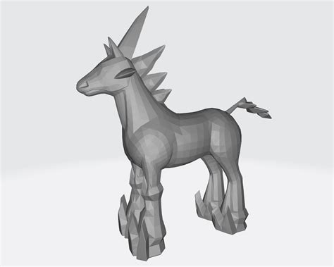 Archivo Stl Glastier Pokemon Lowpoly 🐉 ・diseño Para Descargar Y