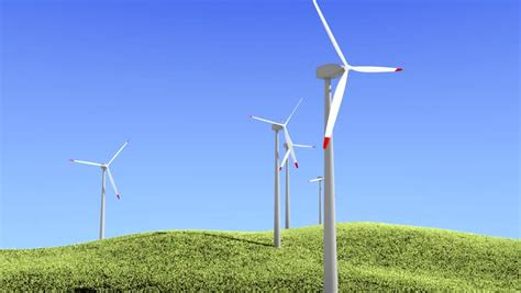 Stock Video Clip Of Wind Turbine Cg Animation Shutterstock