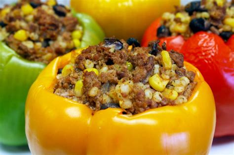 Pearled Sorghum Grain Stuffed Peppers Recipe Nu Life Market