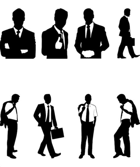 Premium Vector Businessman Silhouette Professional Vector Illustration