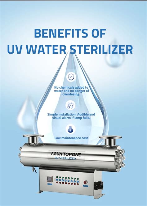 Industrial Uv Water Filter Treatment Equipment 48gpm 220w Uvc Lamp