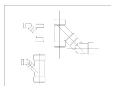 Fitting Elbows Tee Reducers Pvc Dwg5 Thousands Of Free Cad Blocks