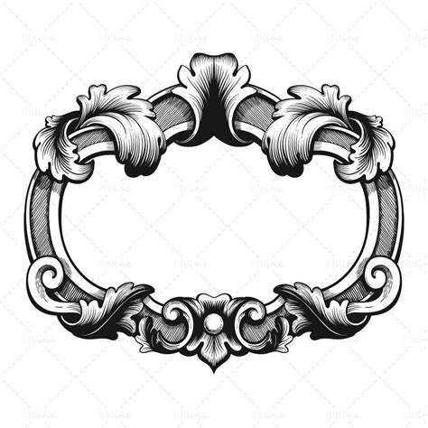 European Pattern Border Photo Frame