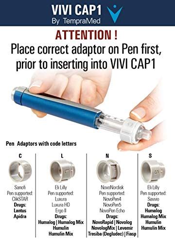 Vivi Cap1 Reusable Insulin Cooler Travel Case Only For Refillable Pen