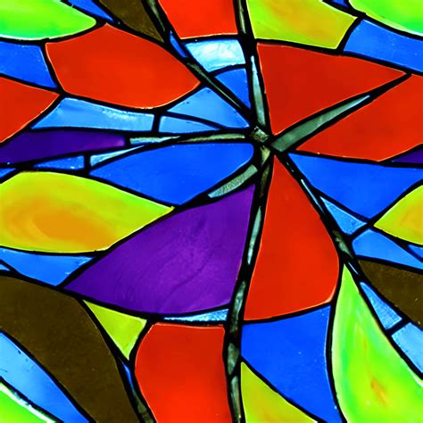 Beautiful Realistic Colorful Stained Glass Pattern · Creative Fabrica
