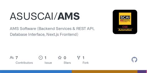 GitHub ASUSCAI AMS AMS Software Backend Services REST API
