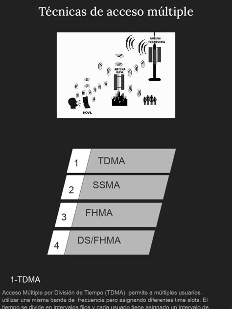 Técnicas De Acceso Múltiple Grupo 2 Pdf Inalámbrico Modulación