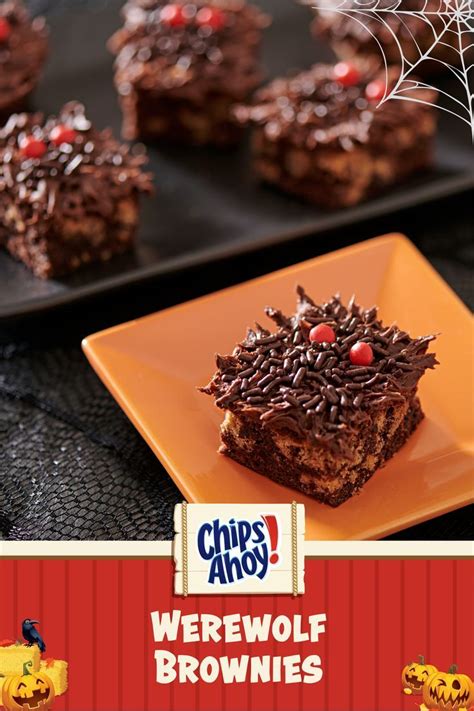 Chips Ahoy Werewolf Brownies Halloween Food Desserts Best Sweets