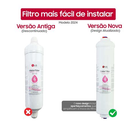 Filtro De Gua Externo Geladeiras Side By Side Bebedouros Purificadores Lg Adq Original