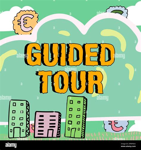 Hand Writing Sign Guided Tour Internet Concept Advice Or Information