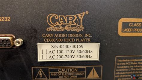 cary audio cd 303 300 hdcd player photo 5488516 us audio mart