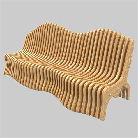 Parametric Bench D Model Ds Fbx Obj Max Free D