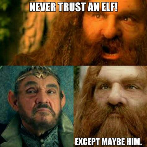 When One Goes From Never Trusting An Elf To Becoming One Rlotr