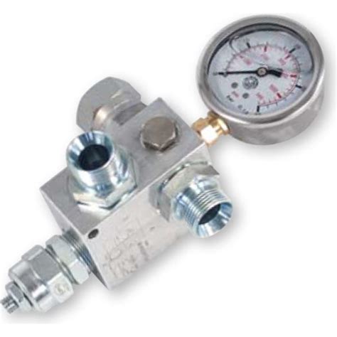 Клапан сброса давления с манометром Flexbimec 1/2" BSP (F) х 1/2" BSP ...
