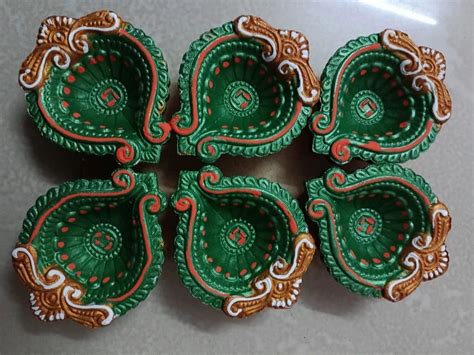 Clay Diwali 6 Decorative Diya Set At ₹ 35 Piece In Ahmedabad Id 2850504564055