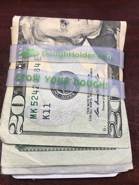 Silicone Rubber Money Clip Band Package Of Three New Black Color Ebay