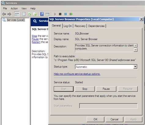 Sql Server Browser как включить служба «sql Server браузер — Sql