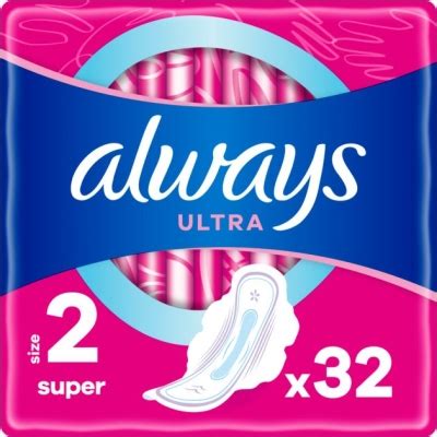 Прокладки гигиенические Always Ultra Super, 5 капель, 2 размер, 32 штук ...