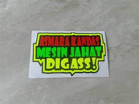Sticker Kata Kata Lucu Dan Unik Stiker Cutting Lazada Indonesia