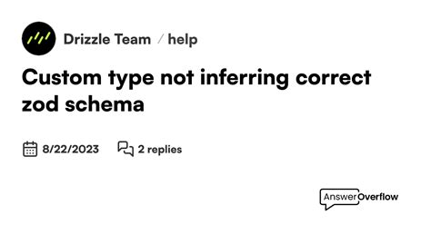custom type not inferring correct zod schema drizzle team