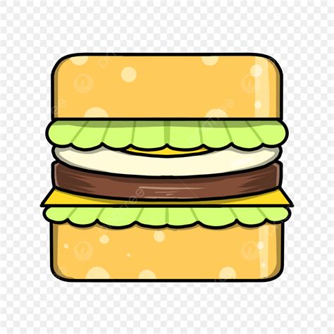 귀여운 대칭 햄버거 클립 아트 Png Psd 햄버거 그림 햄버거 Png 햄버거 아이콘 Png 일러스트 및 Psd 이미지