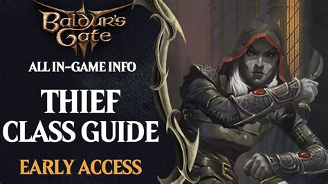 Baldurs Gate Builds Rogue Class Guide Thief YouTube