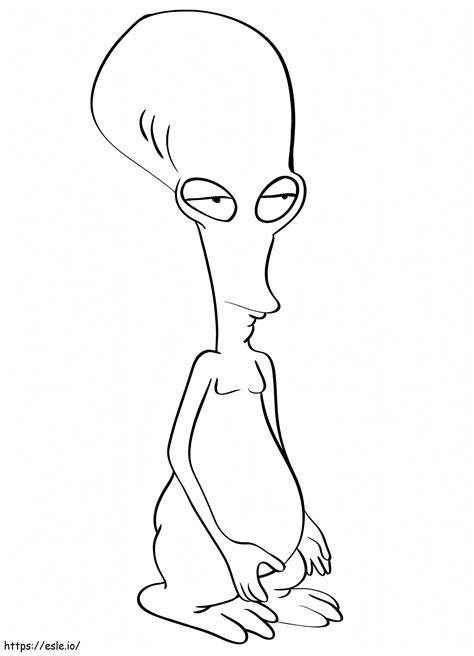 Alien Roger Smith Coloring Page